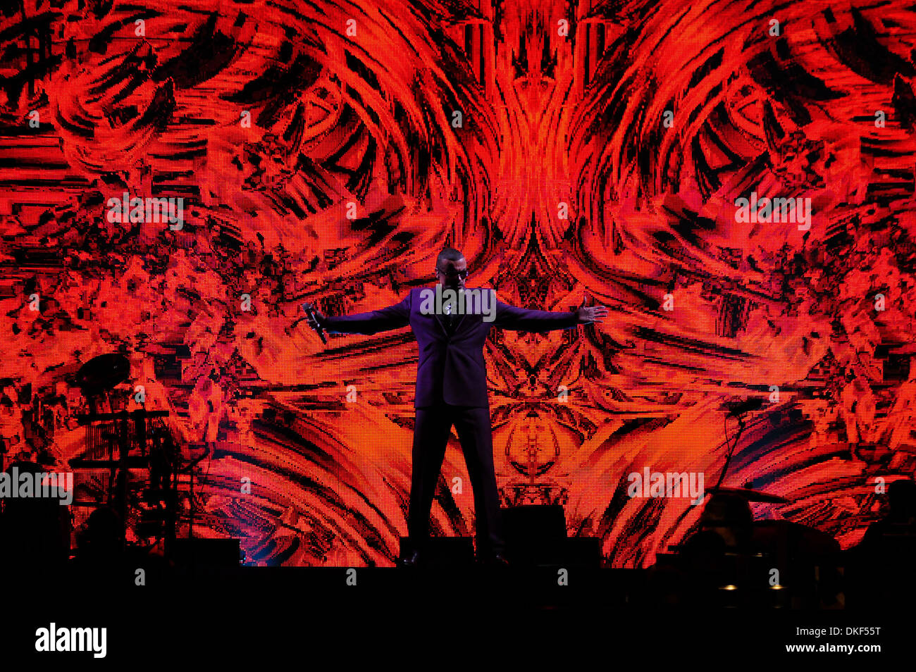 George Michael performing his Symphonica Tour at LG Arena Birmingham ...