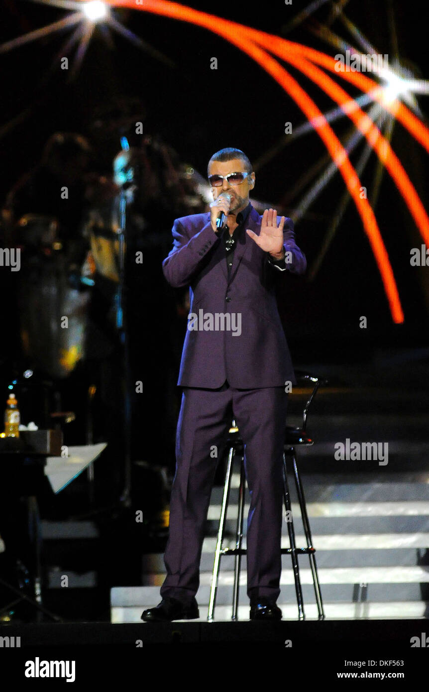 George Michael performing his Symphonica Tour at LG Arena Birmingham ...