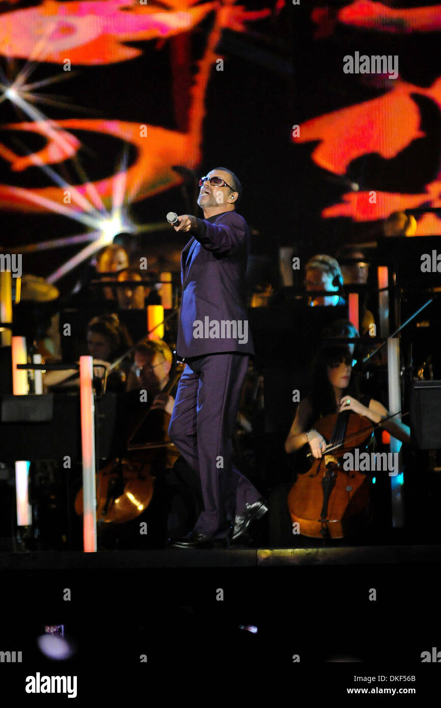 George Michael performing his Symphonica Tour at LG Arena Birmingham ...