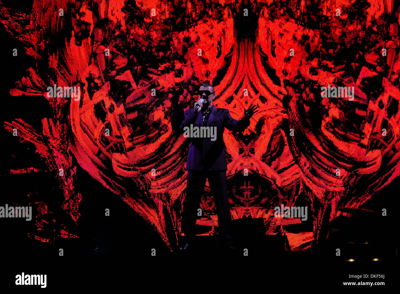 George Michael performing his Symphonica Tour at LG Arena Birmingham ...