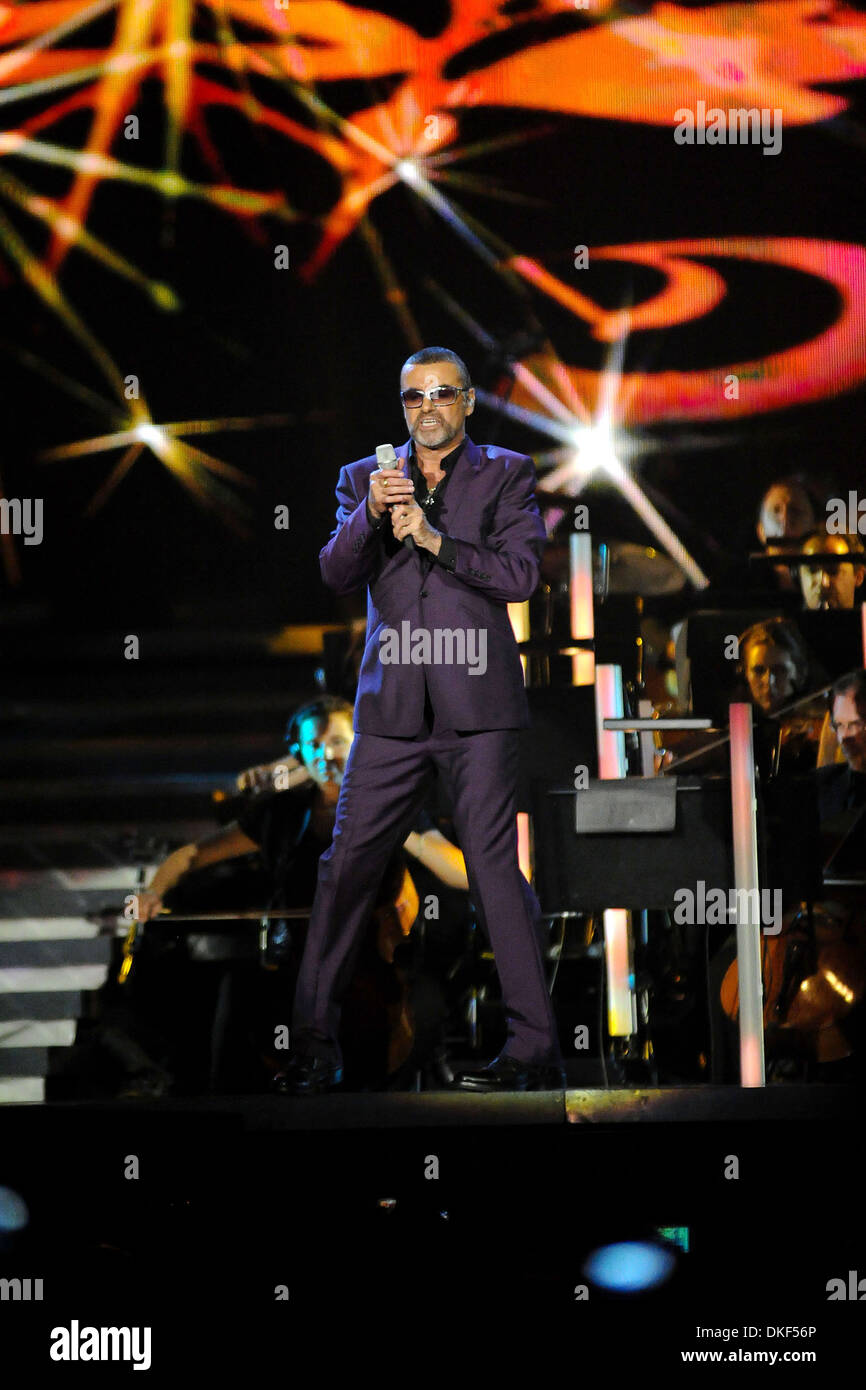 George Michael performing his Symphonica Tour at LG Arena Birmingham ...