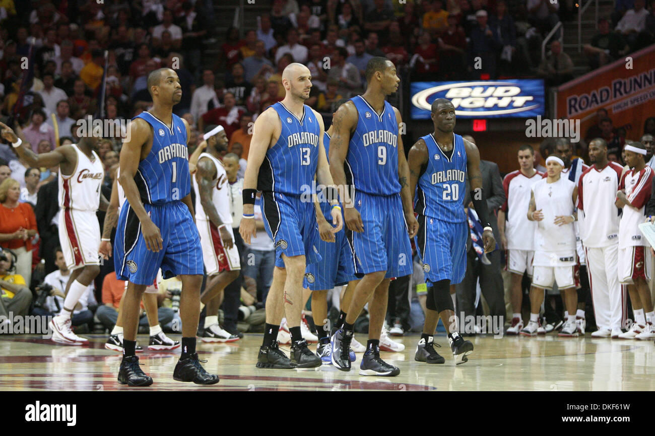 May 28, 2009 - Cleveland, Ohio, USA - Orlando's (L-R) RAFER ALSTON, (1 ...