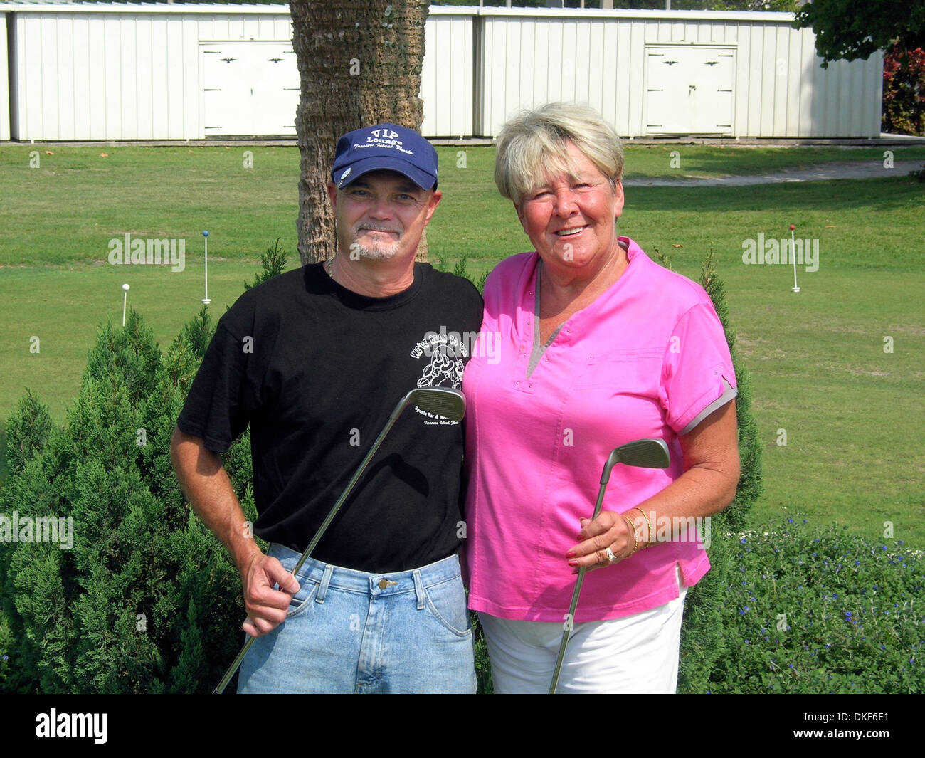 photos were taken of John Riggle and Judy Glinka at Treasure Bay Golf ...