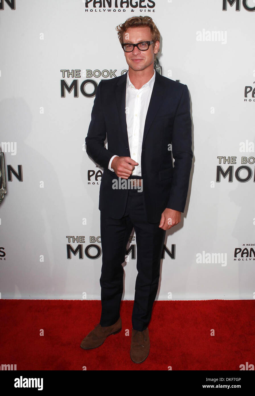 Simon Baker 'The Book of Mormon' Opening night held at Pantages Theatre ...