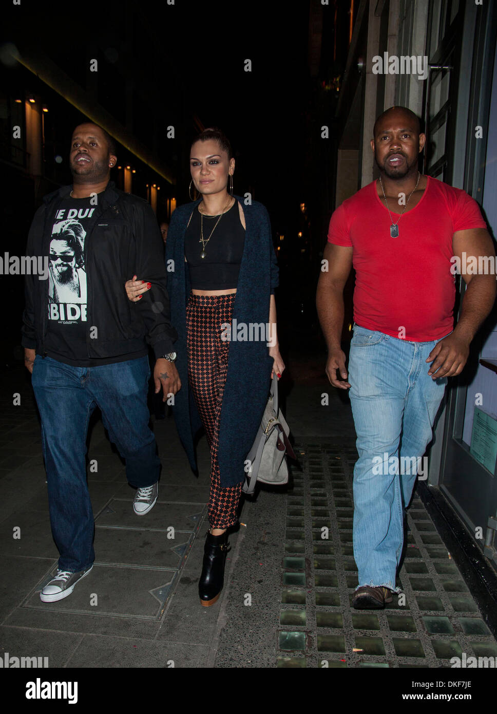 Jessie J aka Jessica Cornish arrives at Cirque Du Soir nightclub with ...