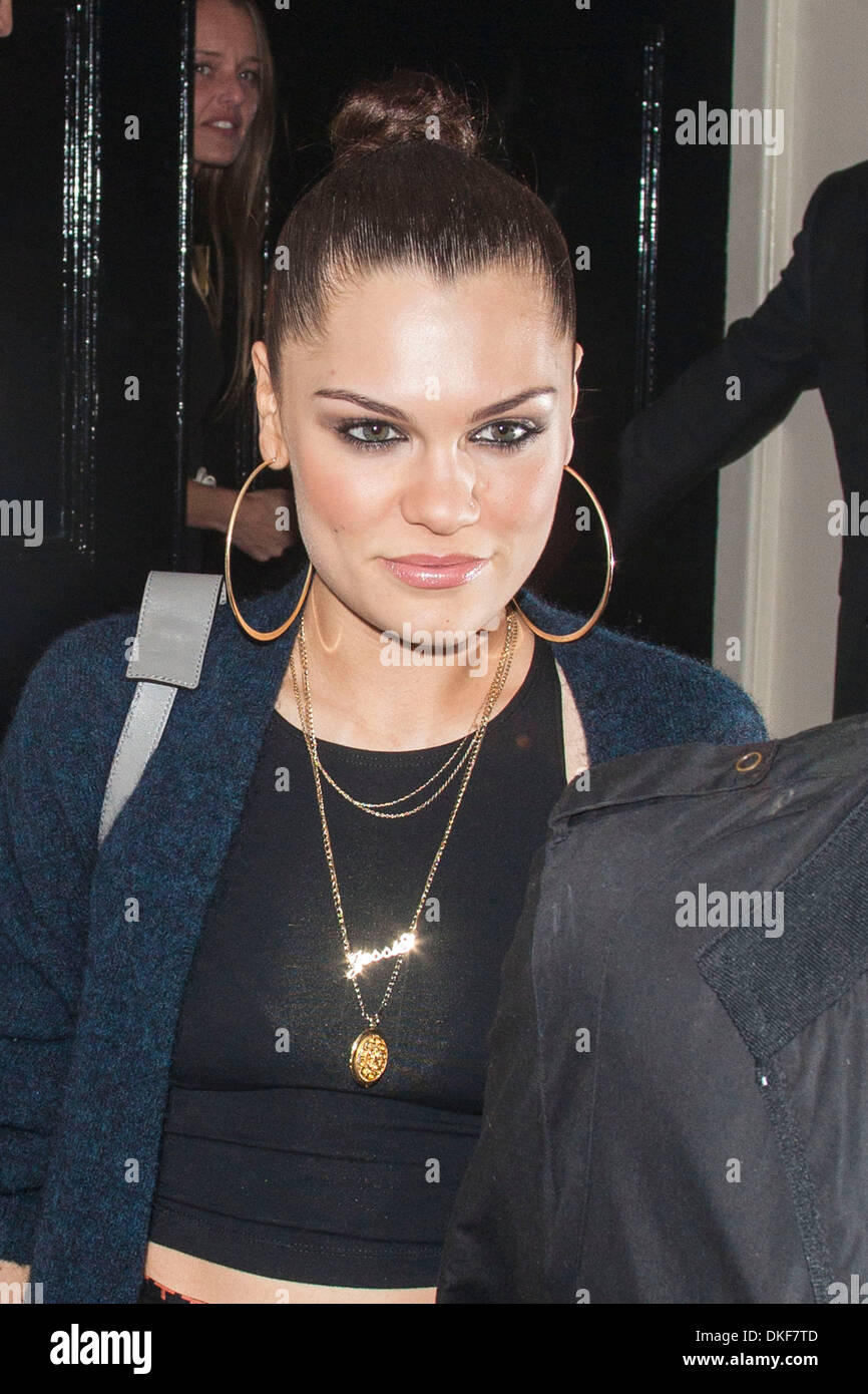 Jessie J aka Jessica Cornish leaves the Arts Club with Kenny Hamilton ...