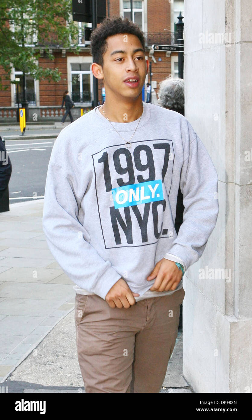 Jordan "Rizzle" Stephens of Rizzle Kicks outside BBC Broadcasting House ...