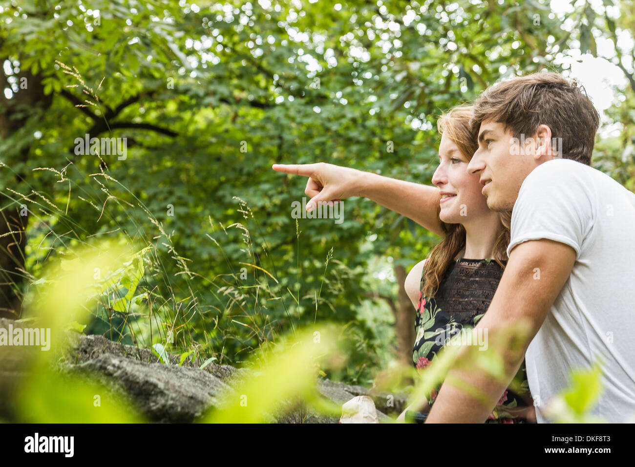 Finger pointing to tree hi-res stock photography and images - Alamy