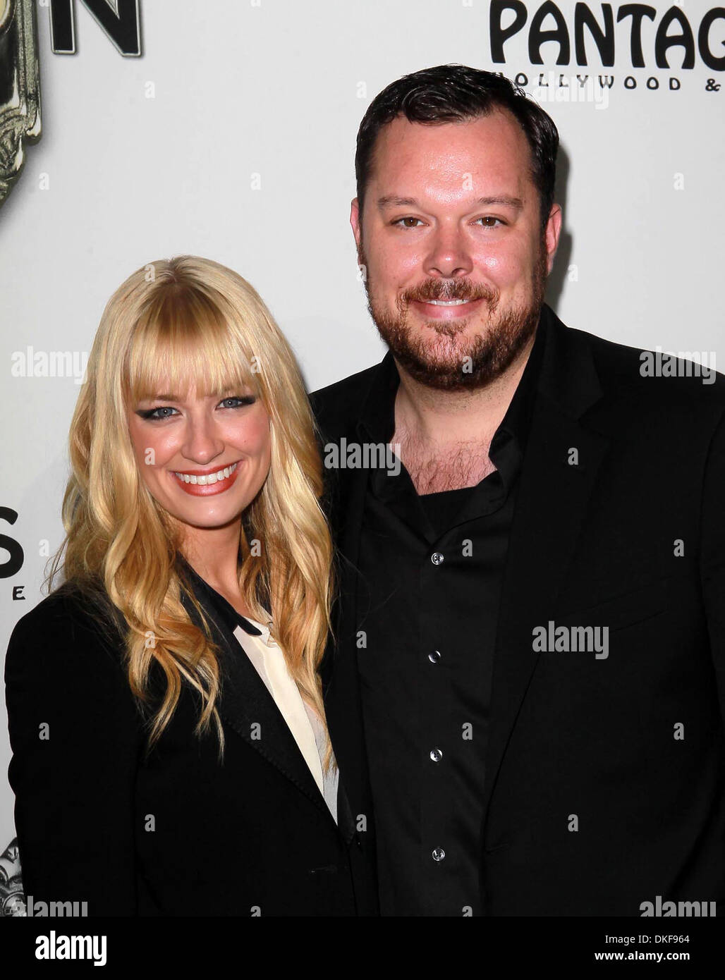Beth Behrs and guest 'The Book of Mormon' Opening night held at ...