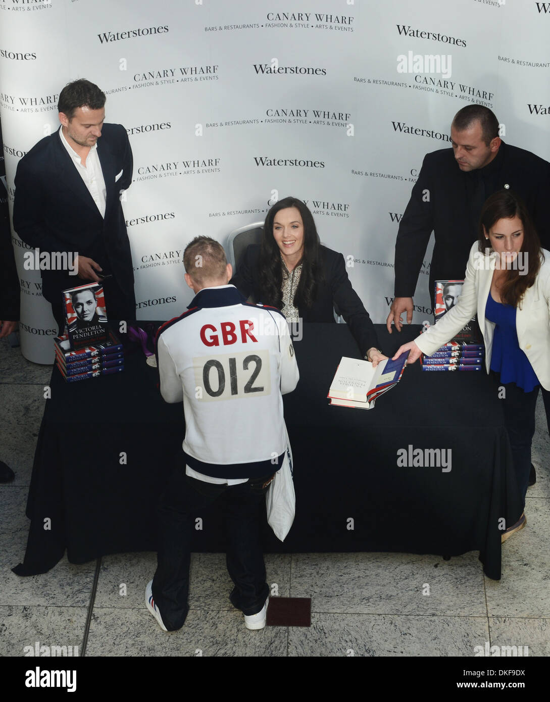 Team GB 2012 Olympic Gold Medalist Victoria Pendleton signs her book ...