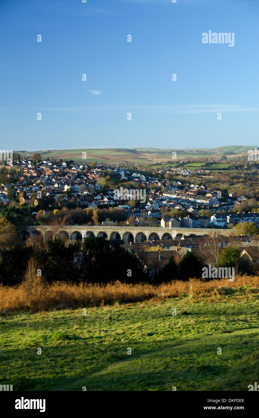 Hengoed Viaduct, Hengoed, Rhymney Valley, Gwent, South Wales Stock ...