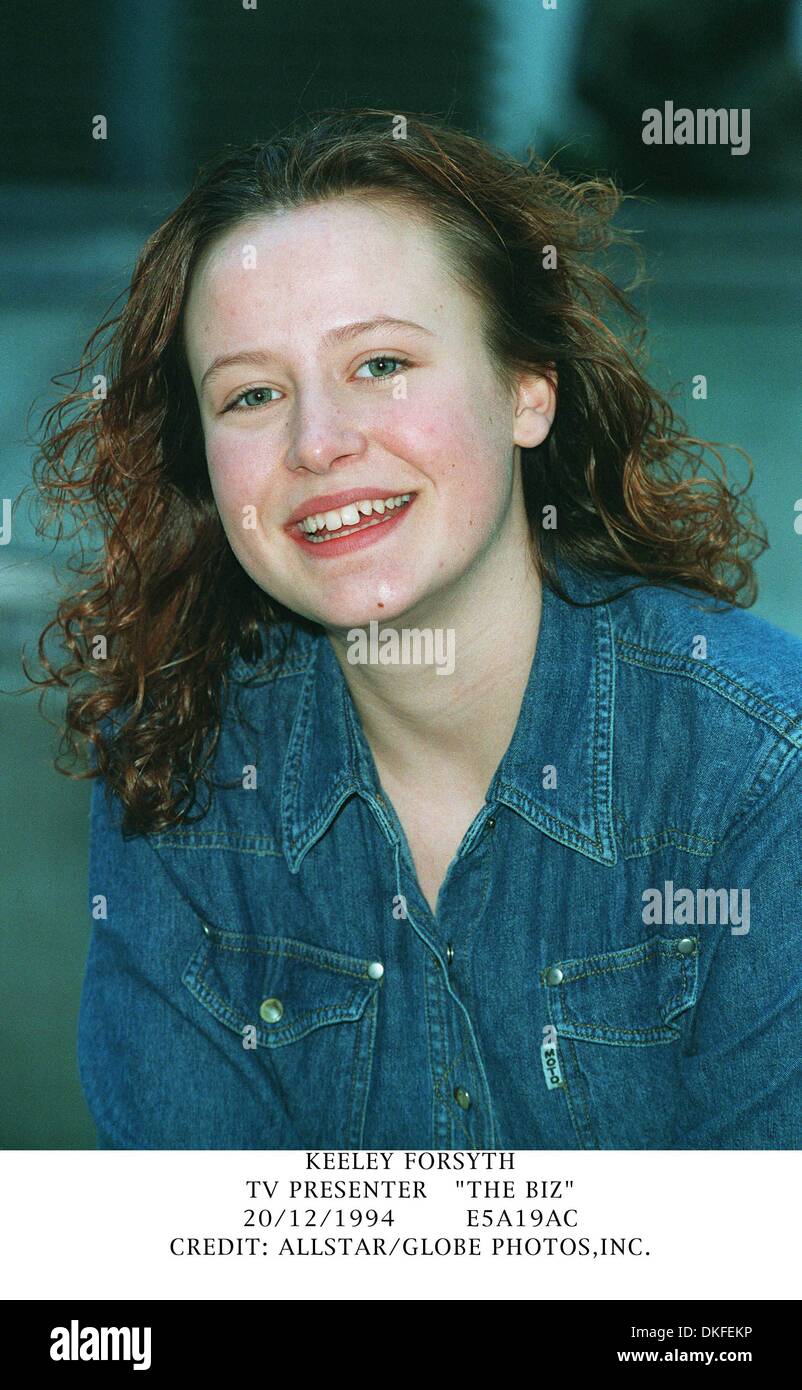 Dec. 20, 1994 - KEELEY FORSYTH.TV PRESENTER ''THE BIZ''.20/12/1994 ...