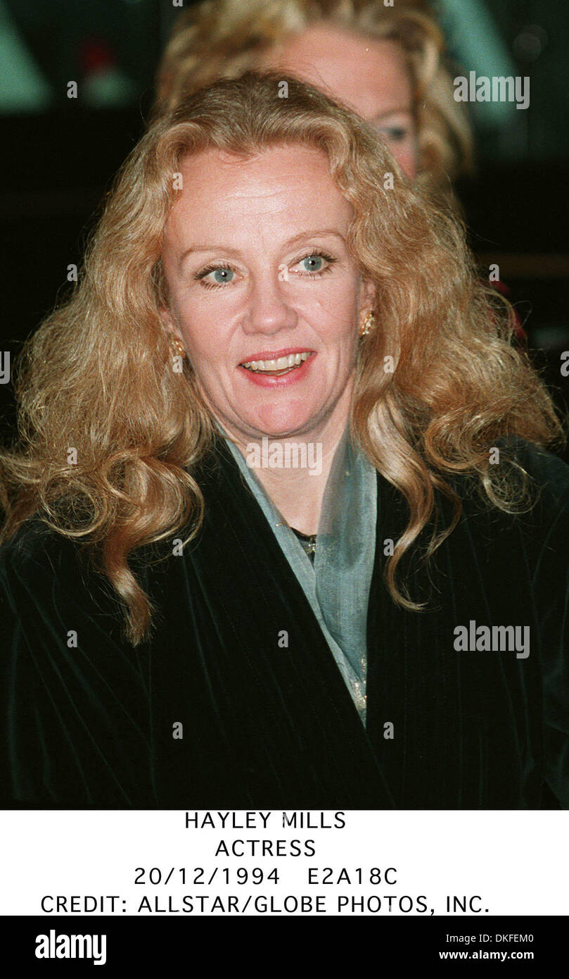 HAYLEY MILLS.ACTRESS.20/12/1994.E2A18C.CREDIT: ALLSTAR Stock Photo - Alamy