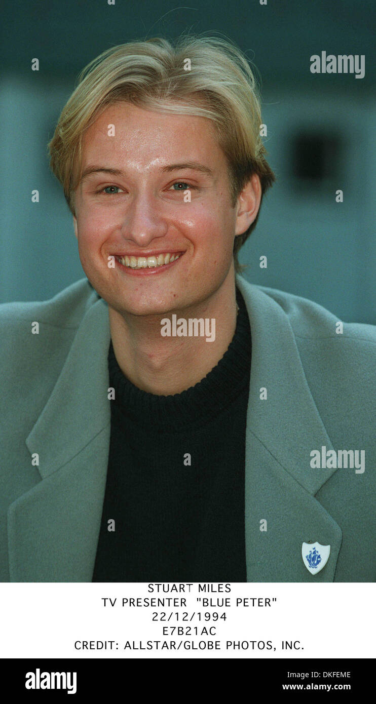 STUART MILES.TV PRESENTER ''BLUE PETER''.22/12/1994.E7B21AC.CREDIT ...