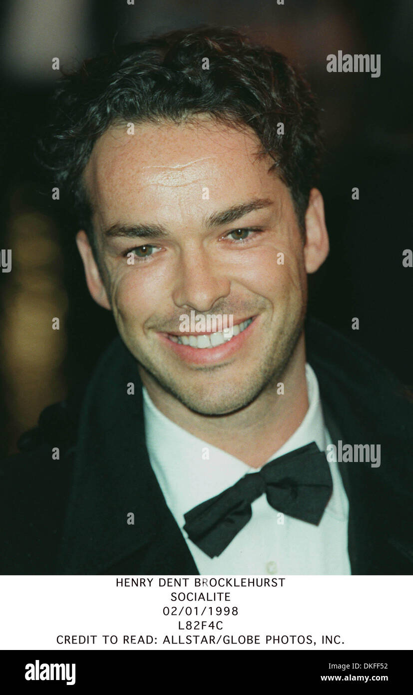 HENRY DENT BROCKLEHURST.SOCIALITE.02/01/1998.L82F4C.CREDIT TO READ ...