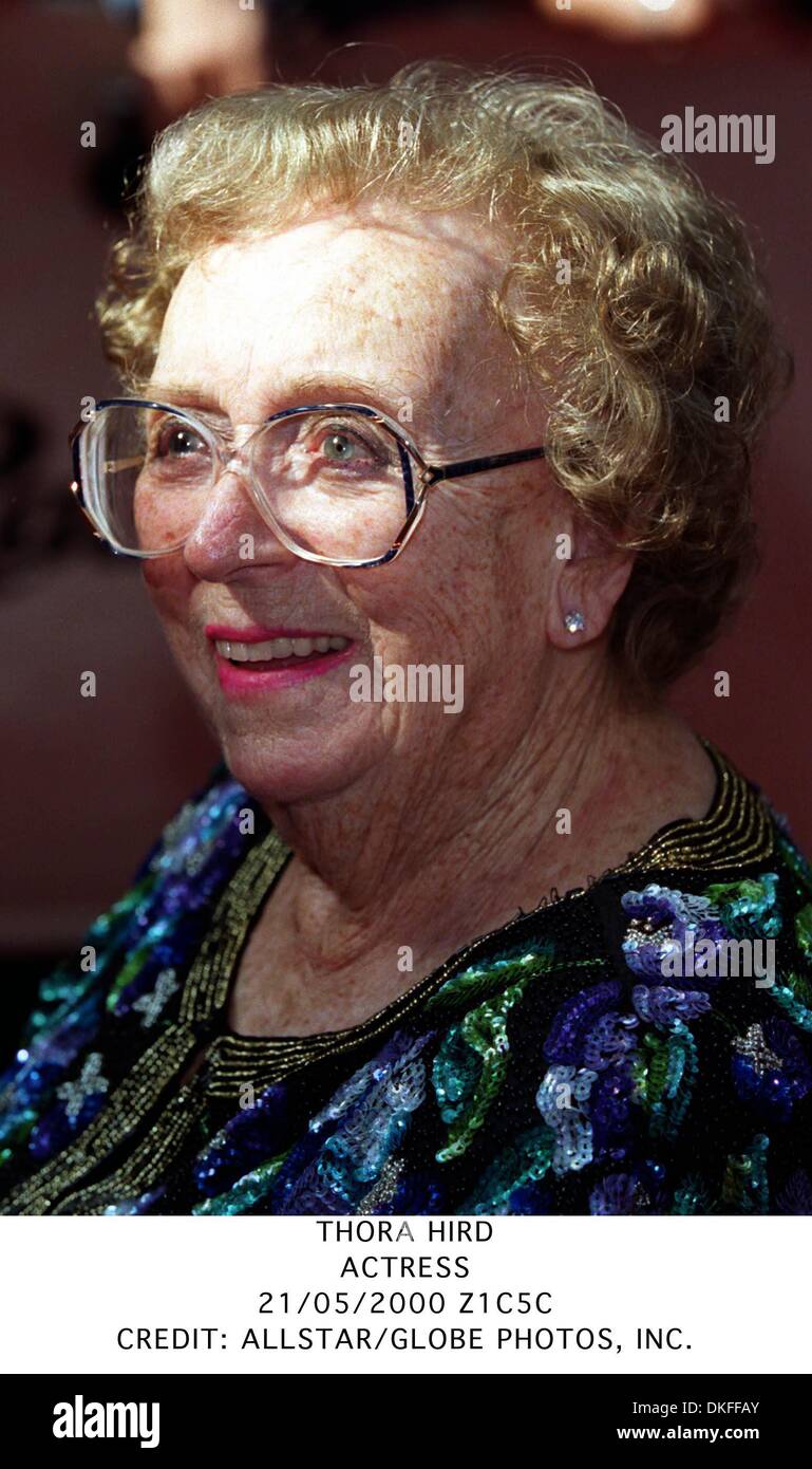 May 21, 2000 - THORA HIRD.ACTRESS.21/05/2000.Z1C5C.CREDIT: ALLSTAR ...
