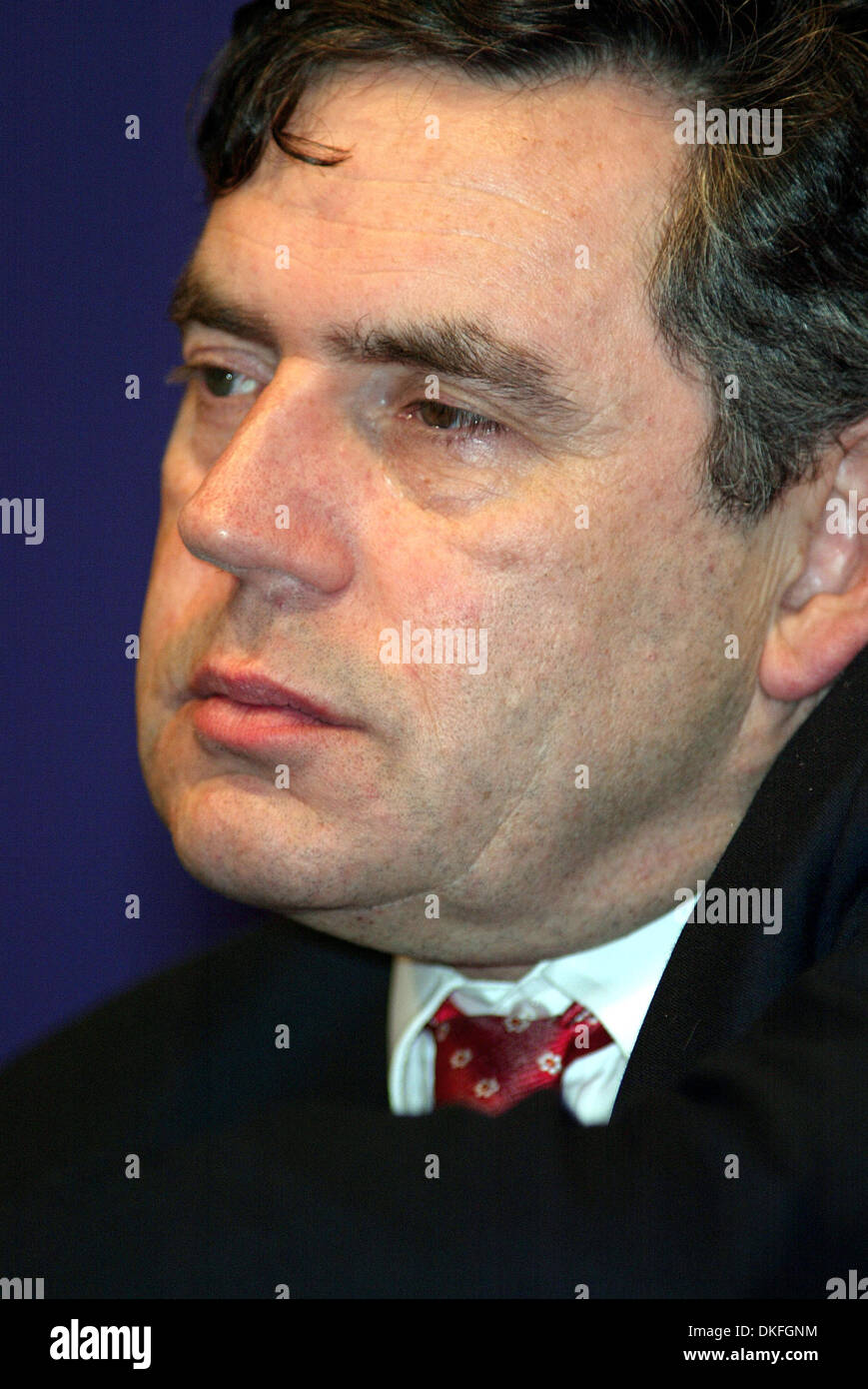 GORDON BROWN MP.CHANCELLOR OF THE EXCHEQUER.TLABOUR PARTY CONFERENCE ...