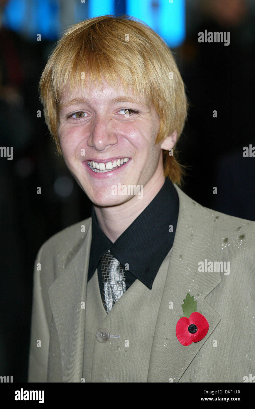 JAMES PHELPS.ACTOR .ODEON LEICESTER SQUARE, LONDON.03/11/2002.DI3974 ...