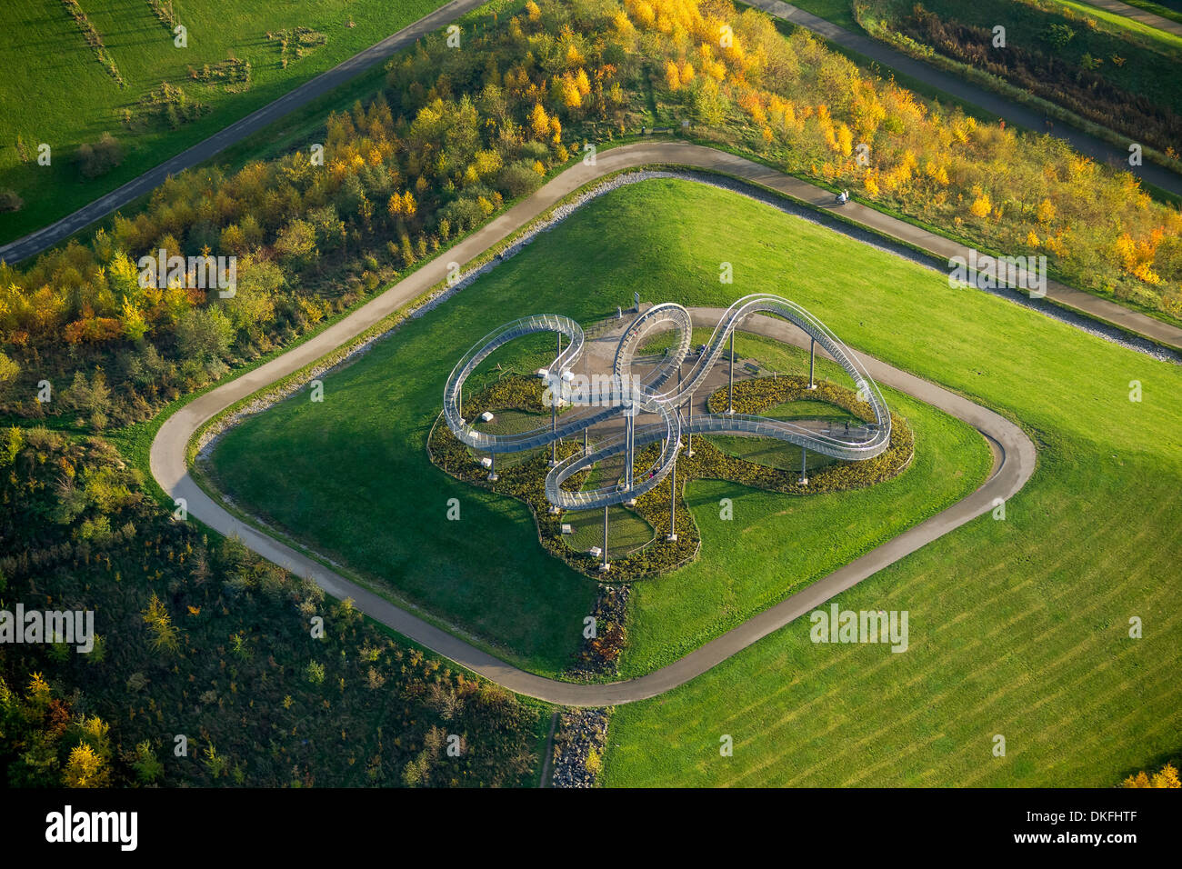 Tiger and Turtle Magic Mountain, Landmarke Angerpark park, aerial view ...