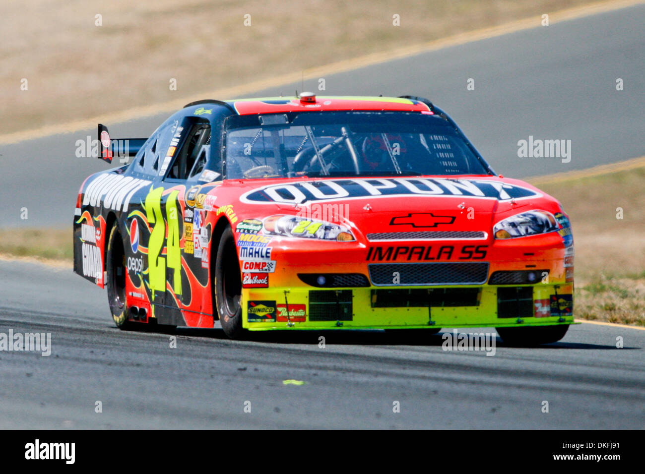 21 June 2009: Hendrick Motorsports driver Jeff Gordon in the #24 DuPont ...