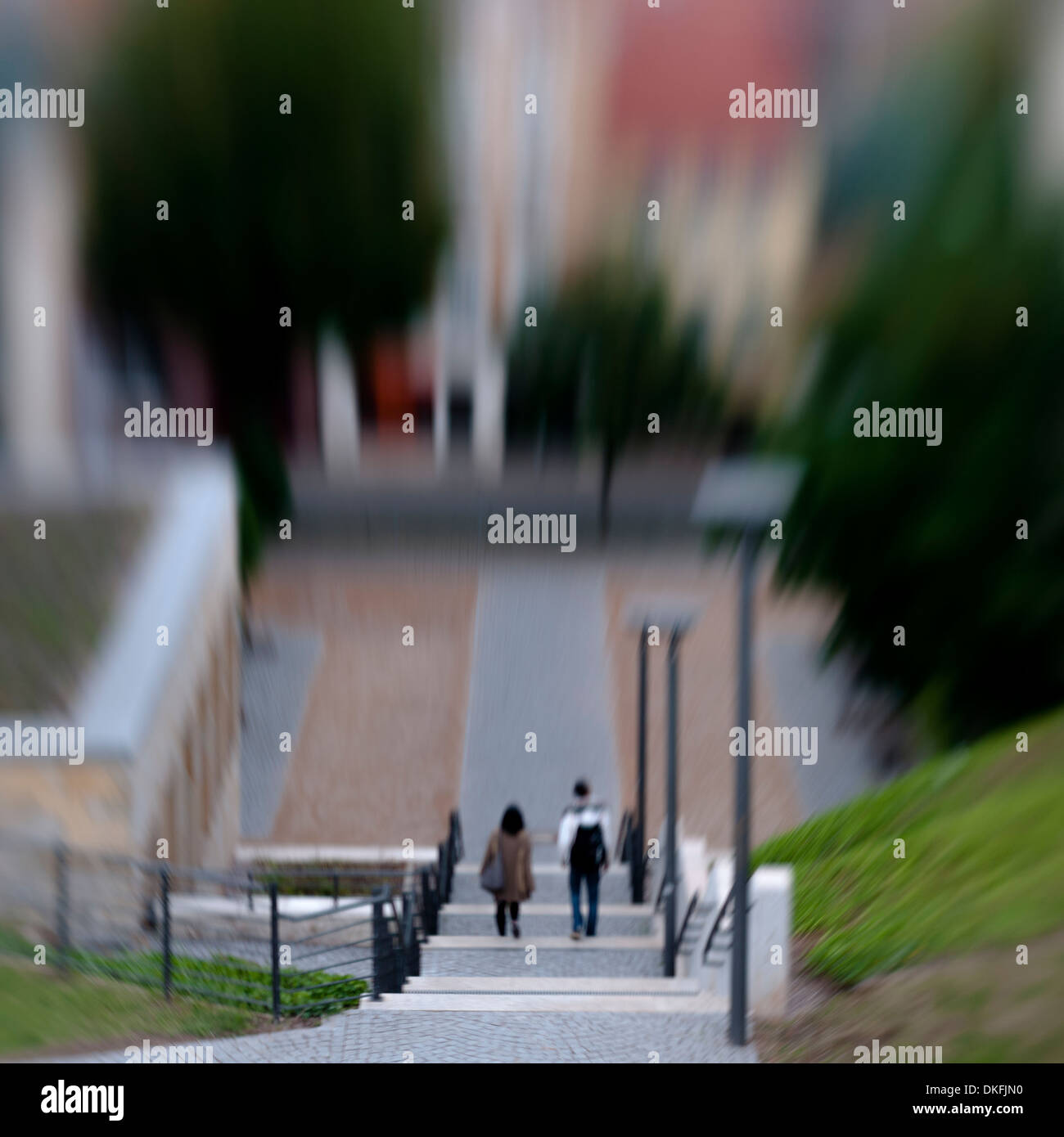 Two stairways stairs hi-res stock photography and images - Alamy