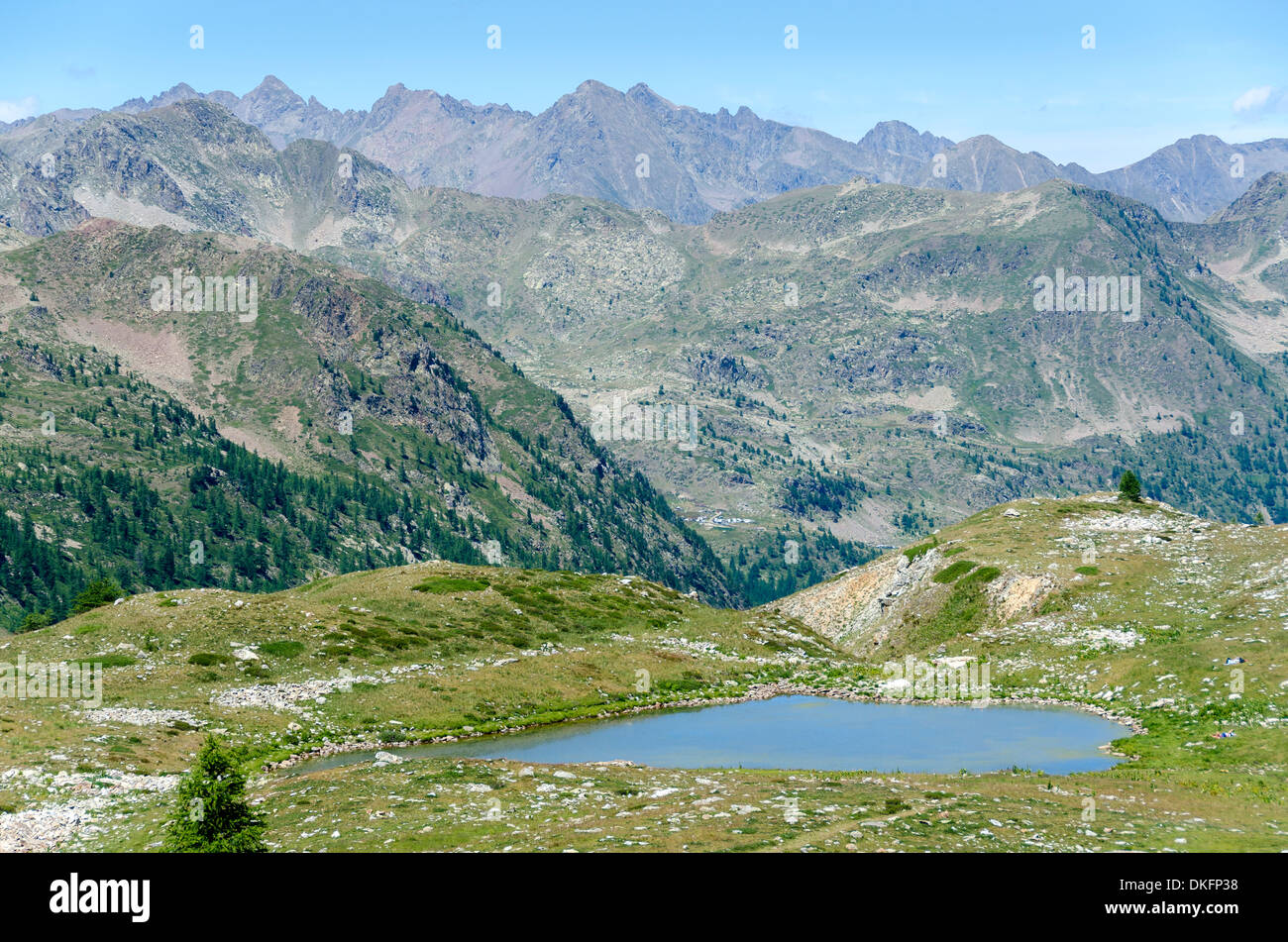 lake on the alps between Piedmont and France Stock Photo - Alamy