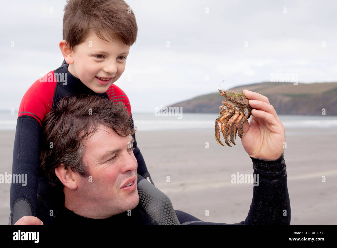 Man holding crab hi-res stock photography and images - Alamy