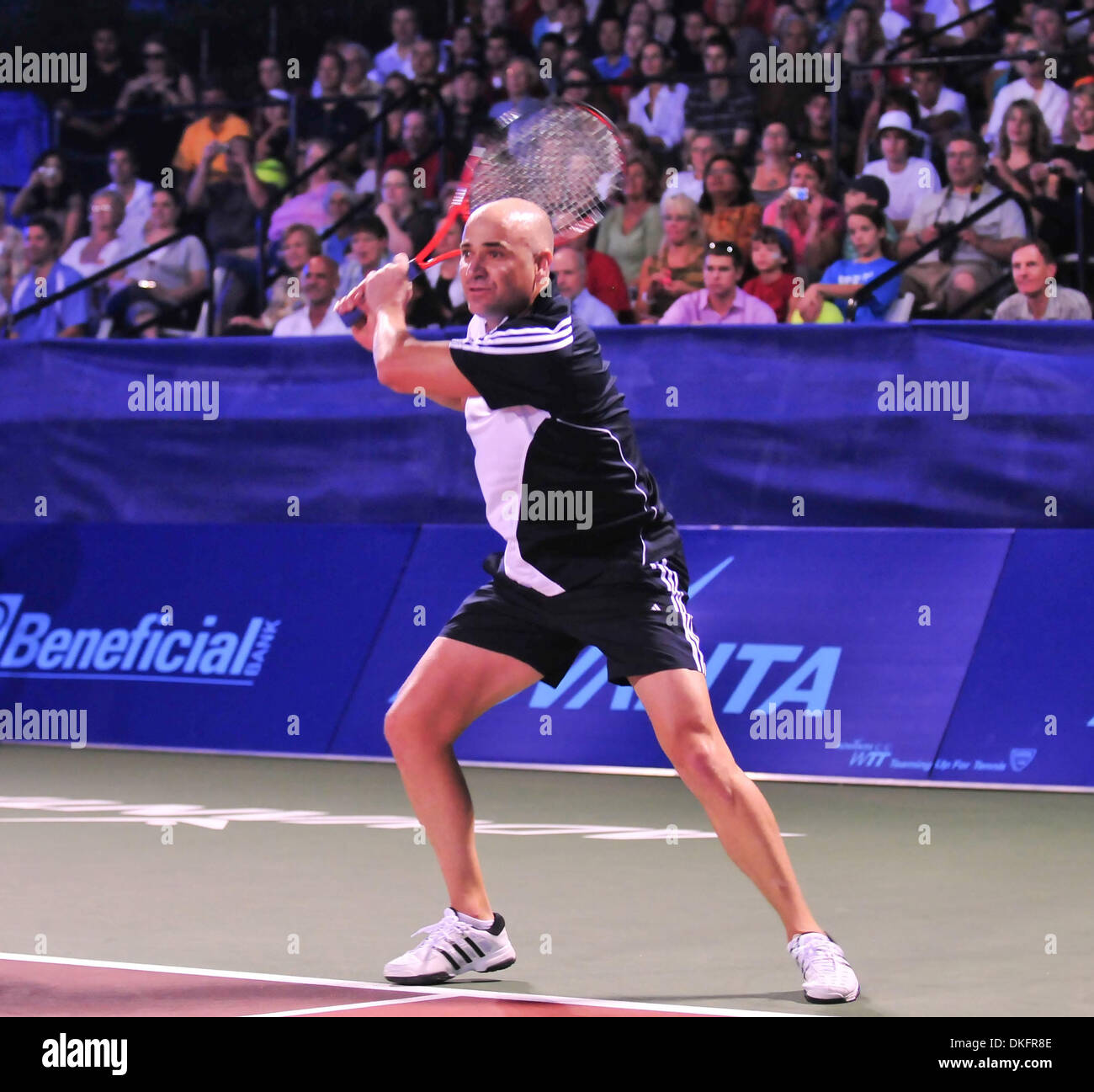 Jul 10, 2009 - Philadelphia, Pennsylvania, USA - ANDRE AGASSI makes his ...