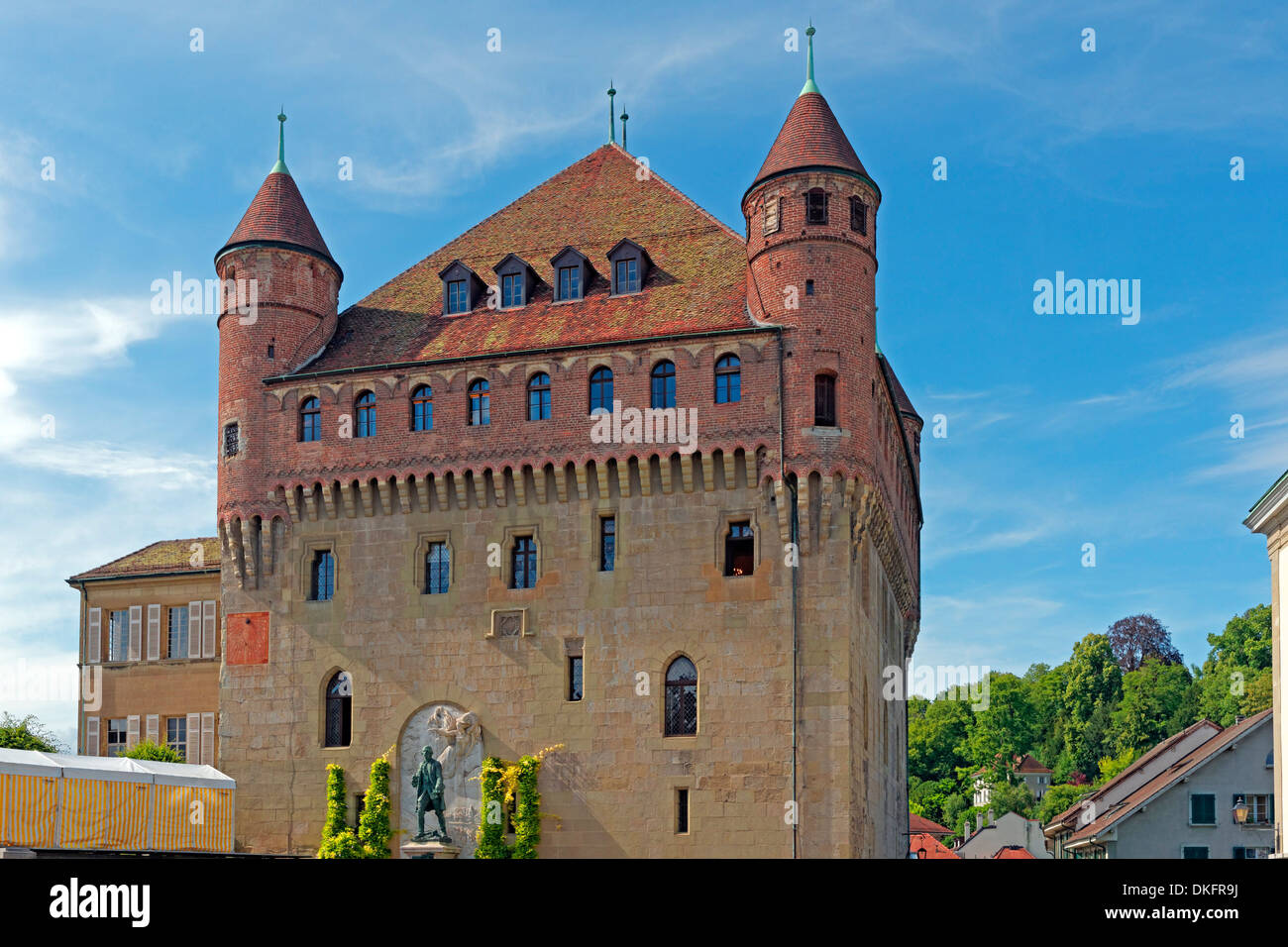 Chateau Saint-Maire, Place du Chateau, Lausanne, Switzerland, Europe ...