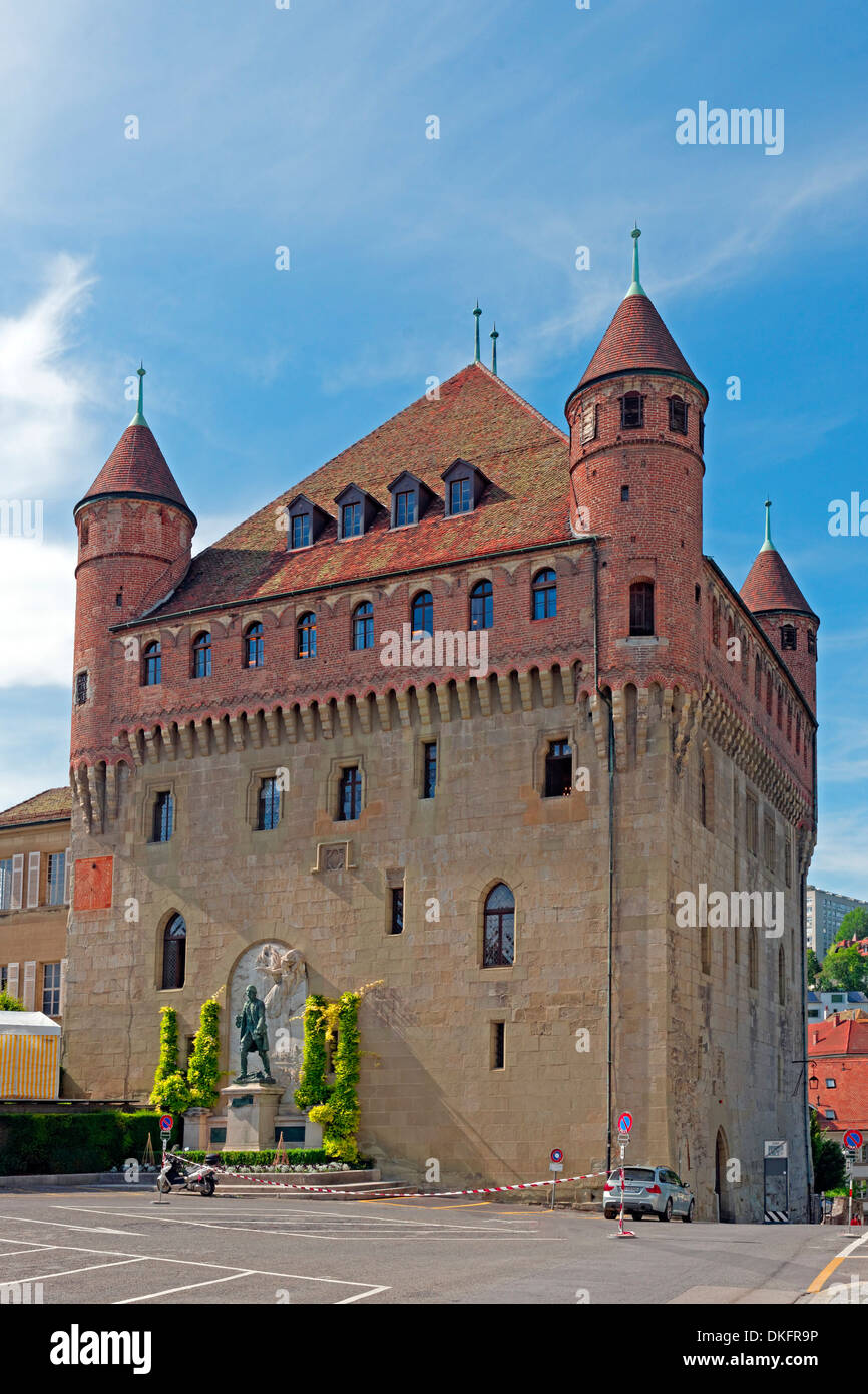Chateau Saint-Maire, Place du Chateau, Lausanne, Switzerland, Europe ...