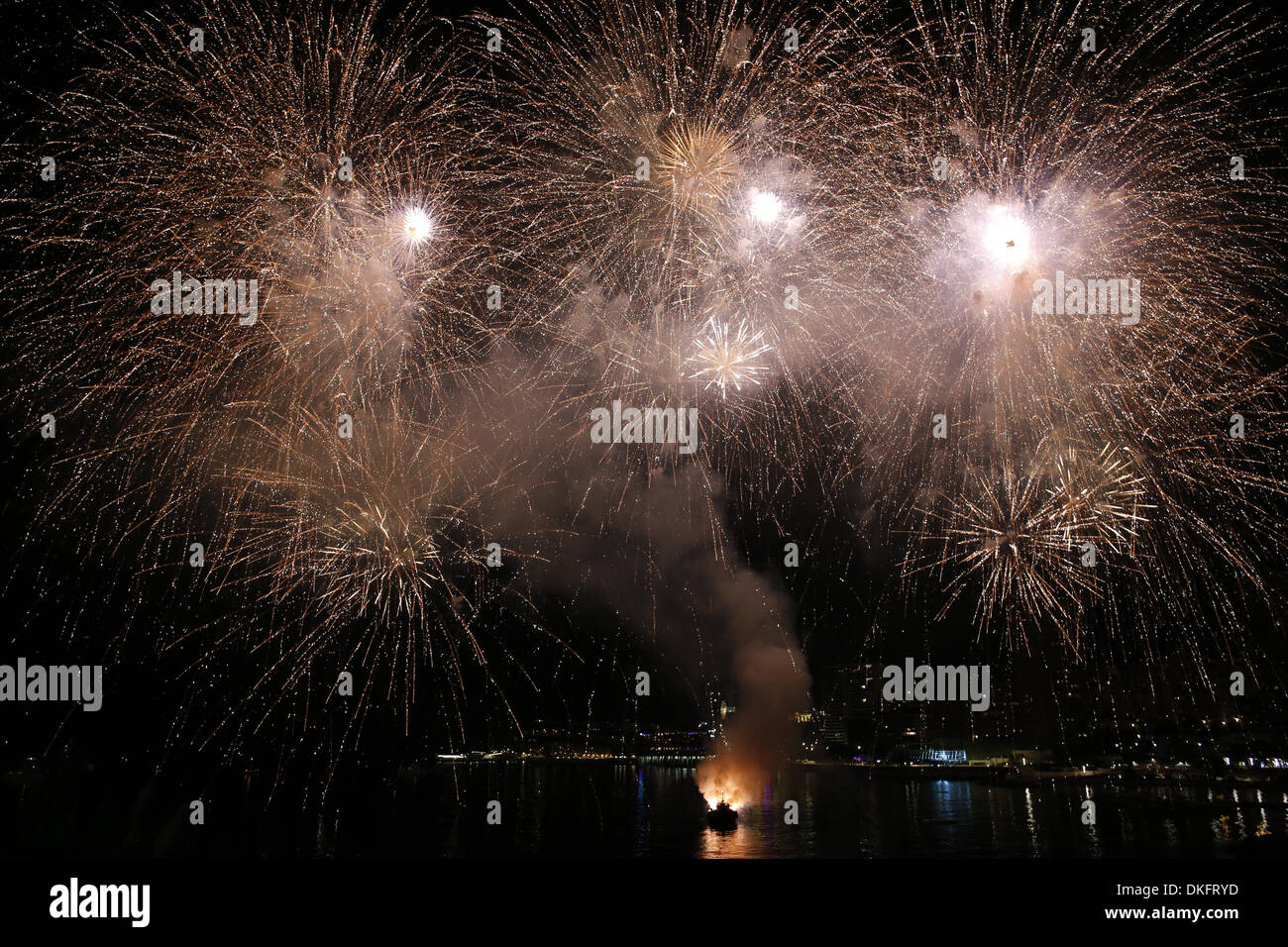 Fireworks over Monte Carlo, Monaco, Europe Stock Photo - Alamy