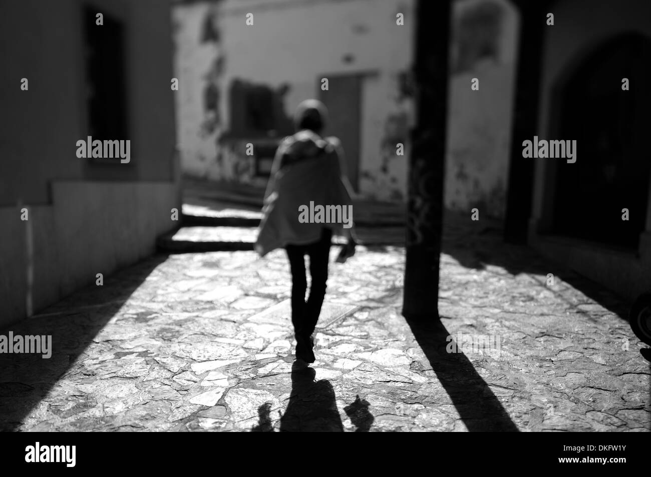 Woman walks out from hi-res stock photography and images - Alamy