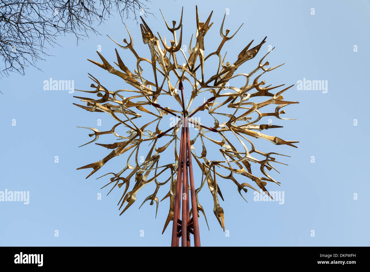 People Tree statue, Columbia, Maryland, Howard County Stock Photo - Alamy