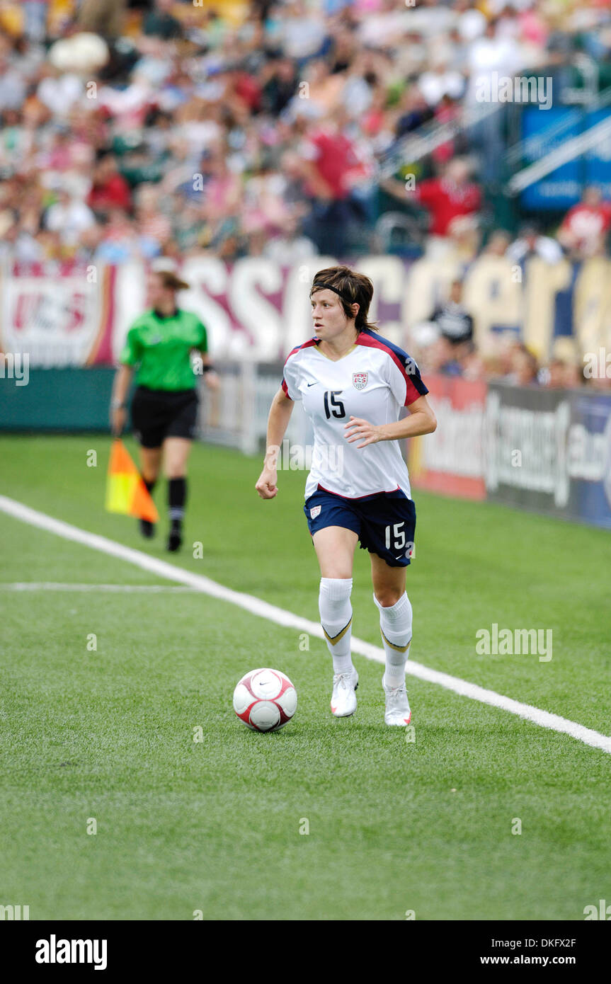 July 19, 2009: USA's Megan Rapinoe (#15) in action as the USA defeated ...