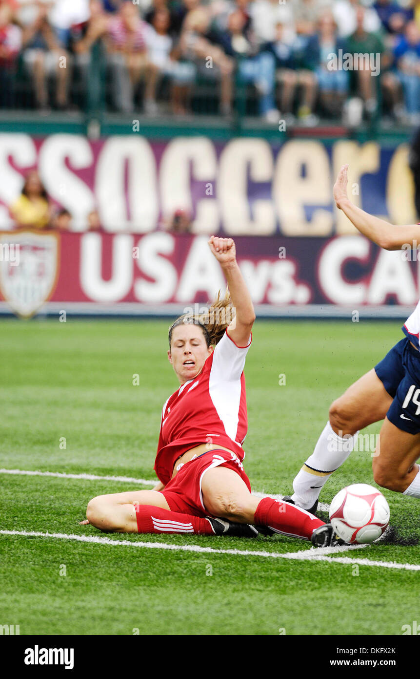 July 19, 2009: USA defeated Canada 1-0 in an Olympic Soccer exhibition ...