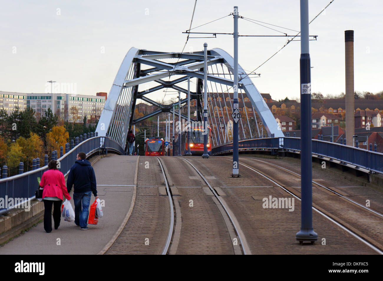 Sheffield tram bridge hi-res stock photography and images - Alamy