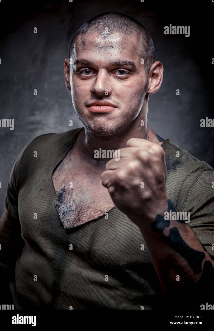 Angry muscle man hi-res stock photography and images - Alamy