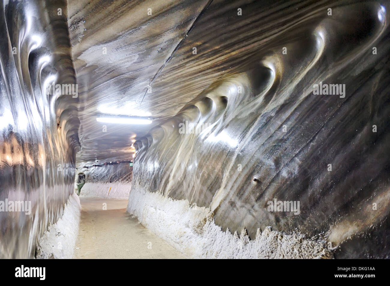 Inside of salt mine shoot on corridor Stock Photo - Alamy