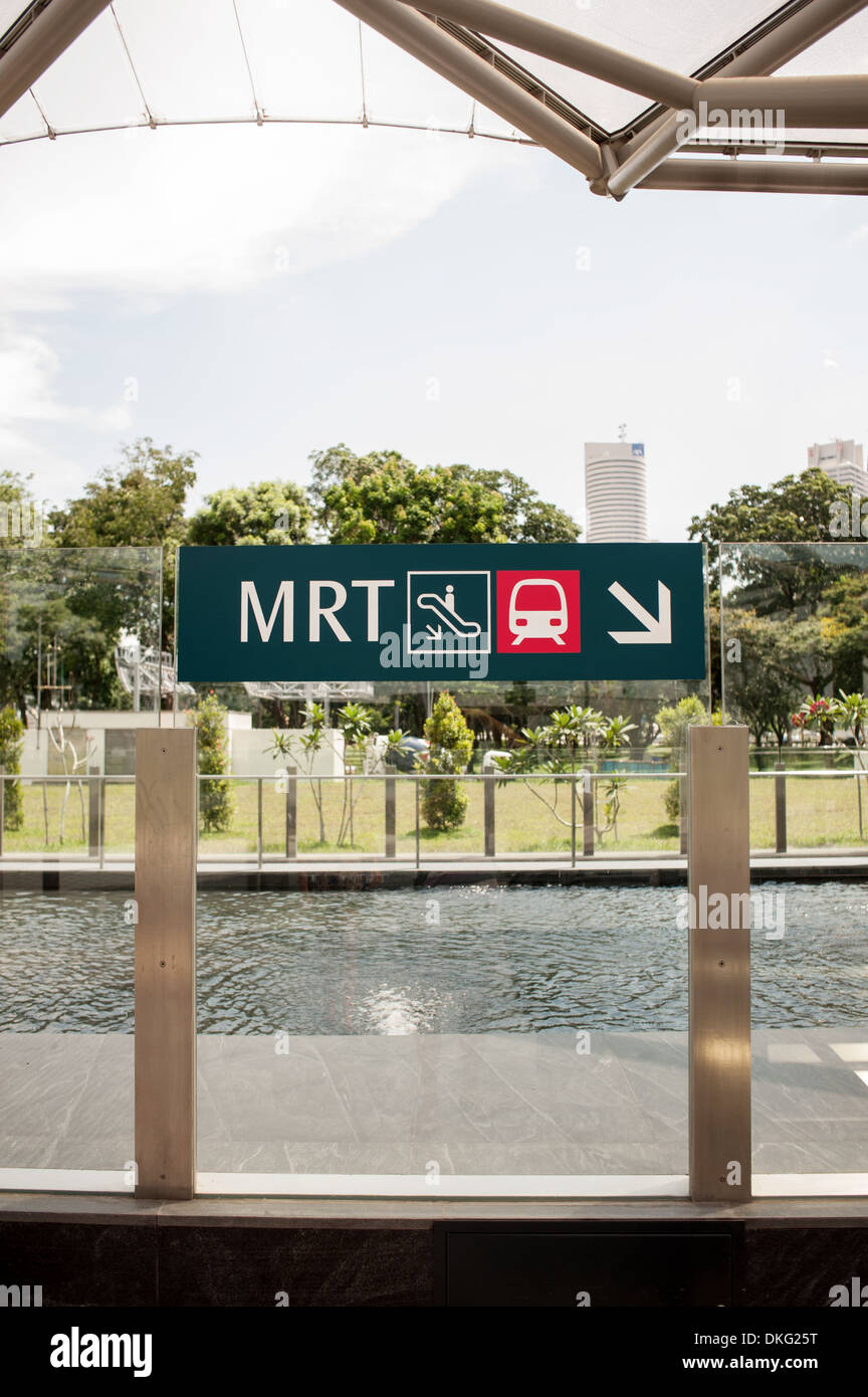 Marina Bay. MRT Station Stock Photo - Alamy