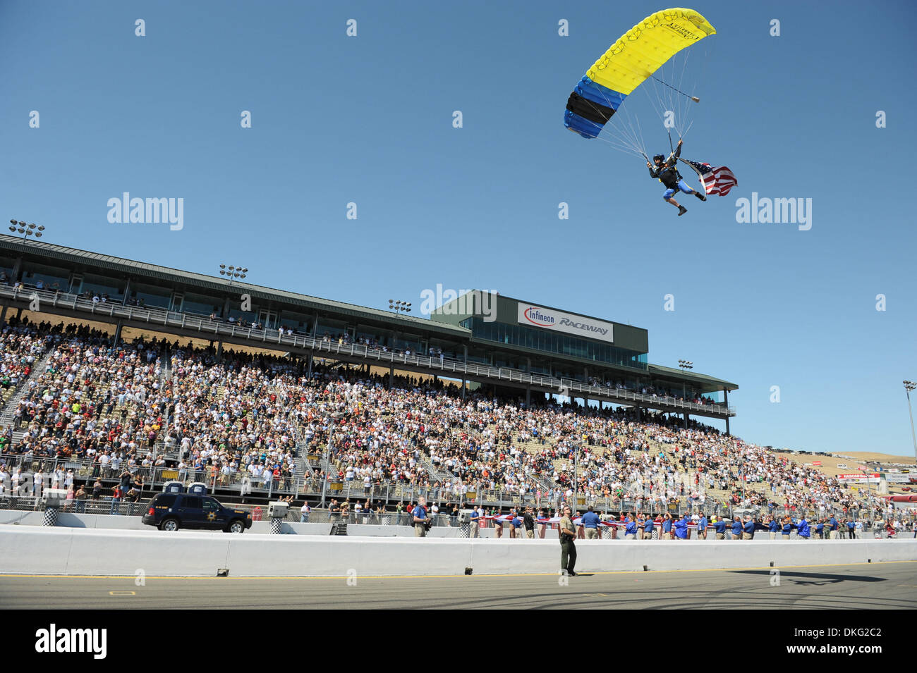 Jul 26, 2009 - Sonoma, California, USA - The flag is carried in via ...