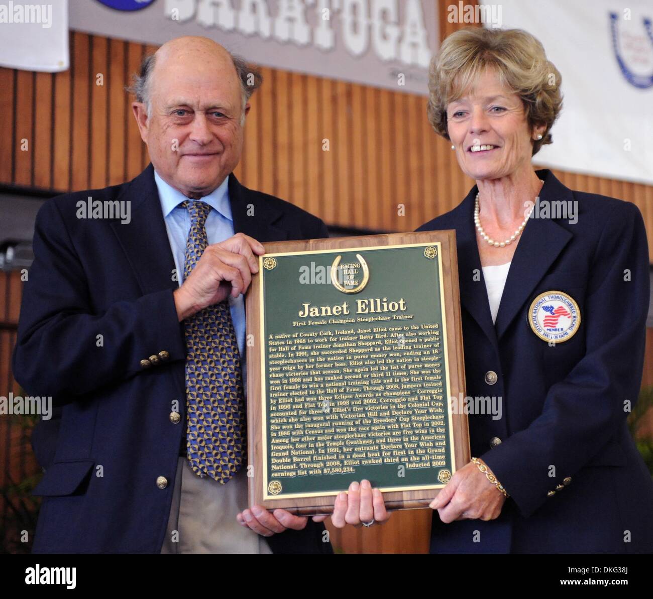 Aug 14, 2009 - Saratoga Springs, New York, USA - HAll of FAme Trainer ...
