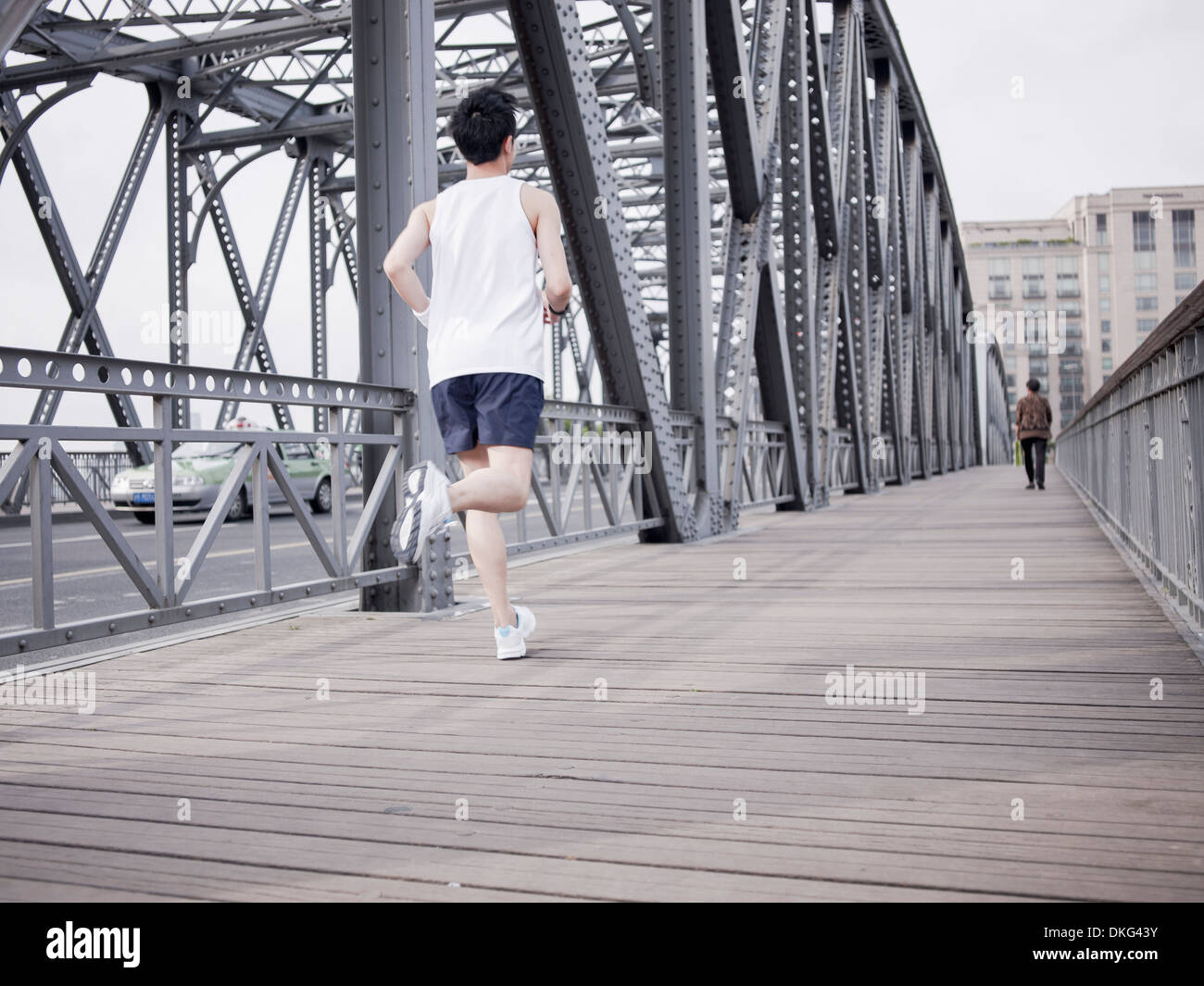Rear View Of Man Running High Resolution Stock Photography and Images ...