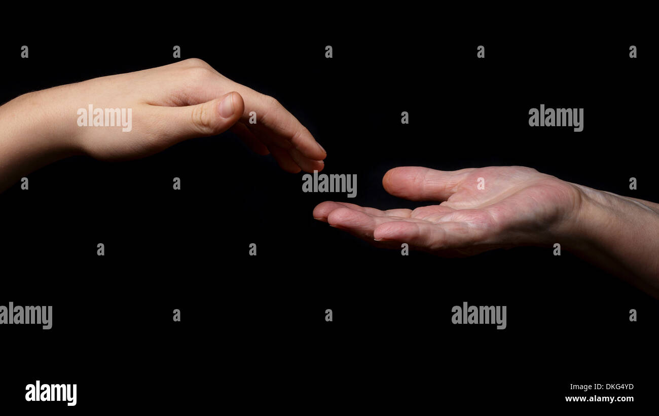 granddaughter and grandmother connection, support theme Stock Photo - Alamy