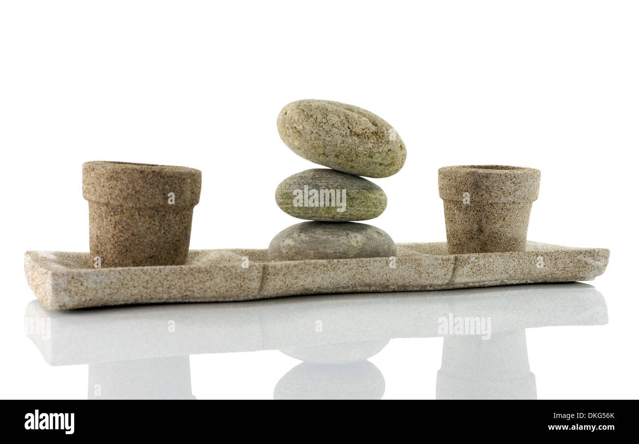 tower stack of stones in perfect balance isolated on white Stock Photo ...