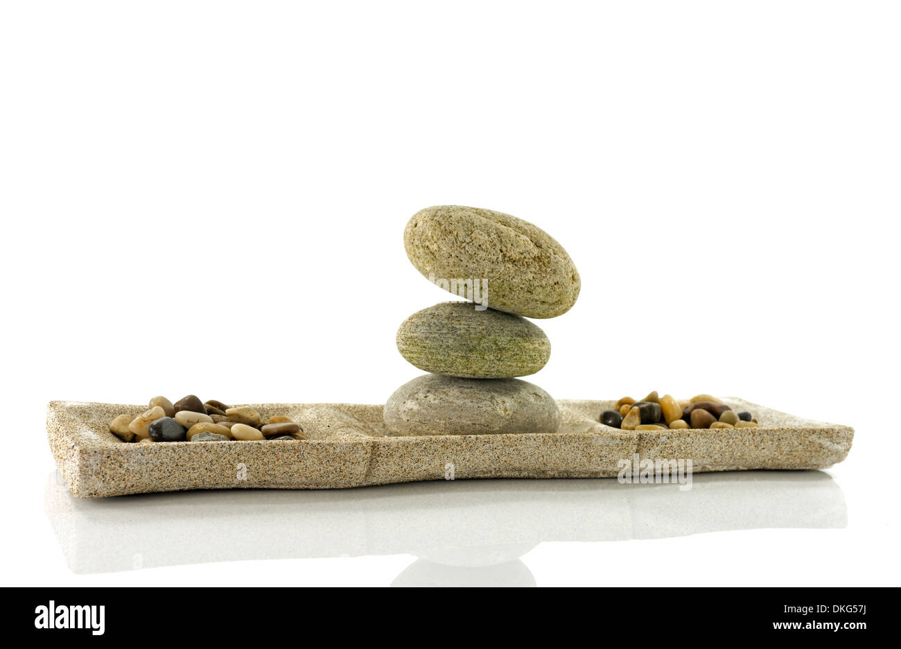 tower stack of stones in perfect balance isolated on white Stock Photo ...