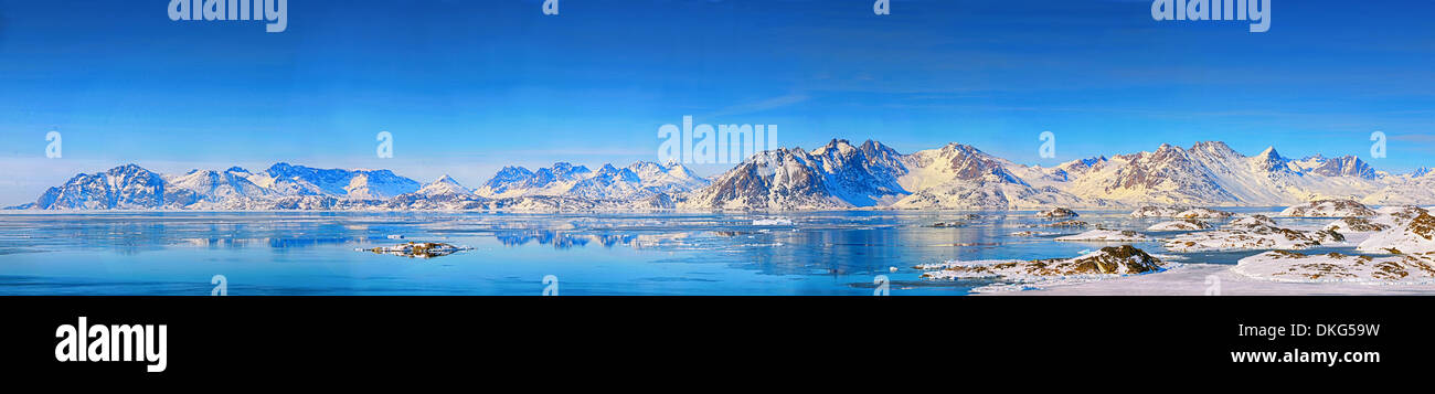 panorama mountains of greenland in spring time Stock Photo - Alamy