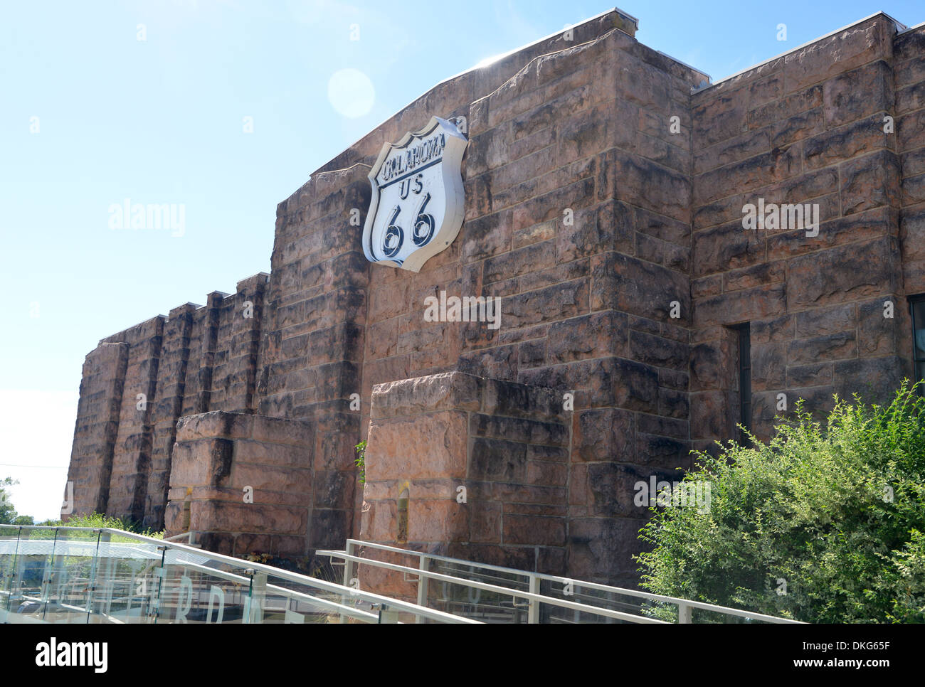 Route 66 Interpretive Center, Chandler, Oklahoma, housed in a former ...