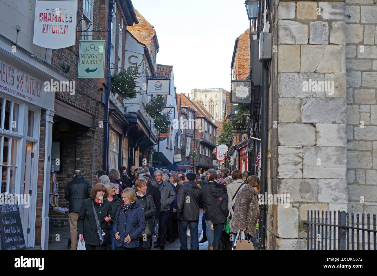 York Shambles England Uk Stock Photo - Alamy