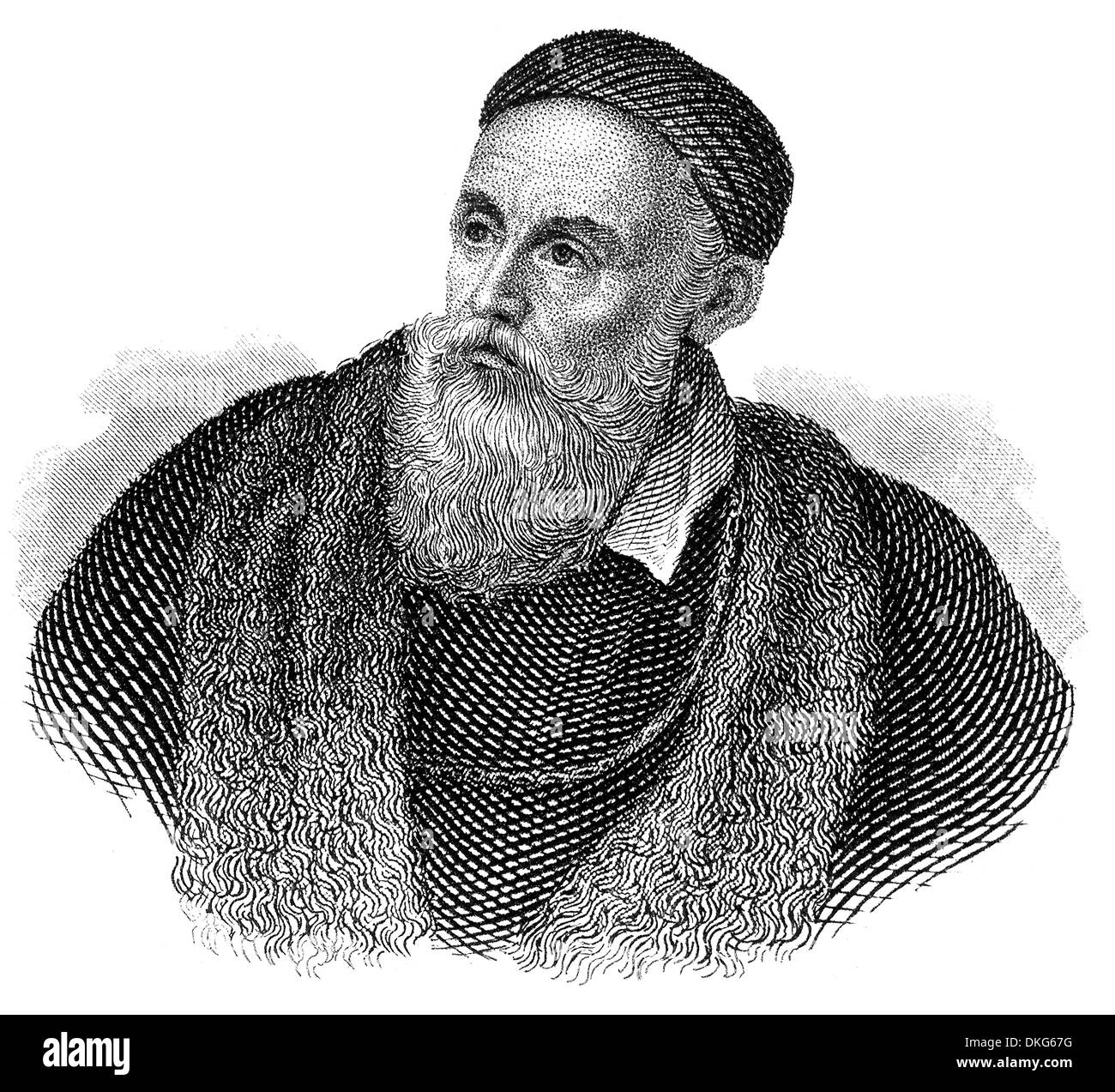 Portrait of Tiziano Vecelli or Tiziano Vecellio, Titian, 1488/1490 ...