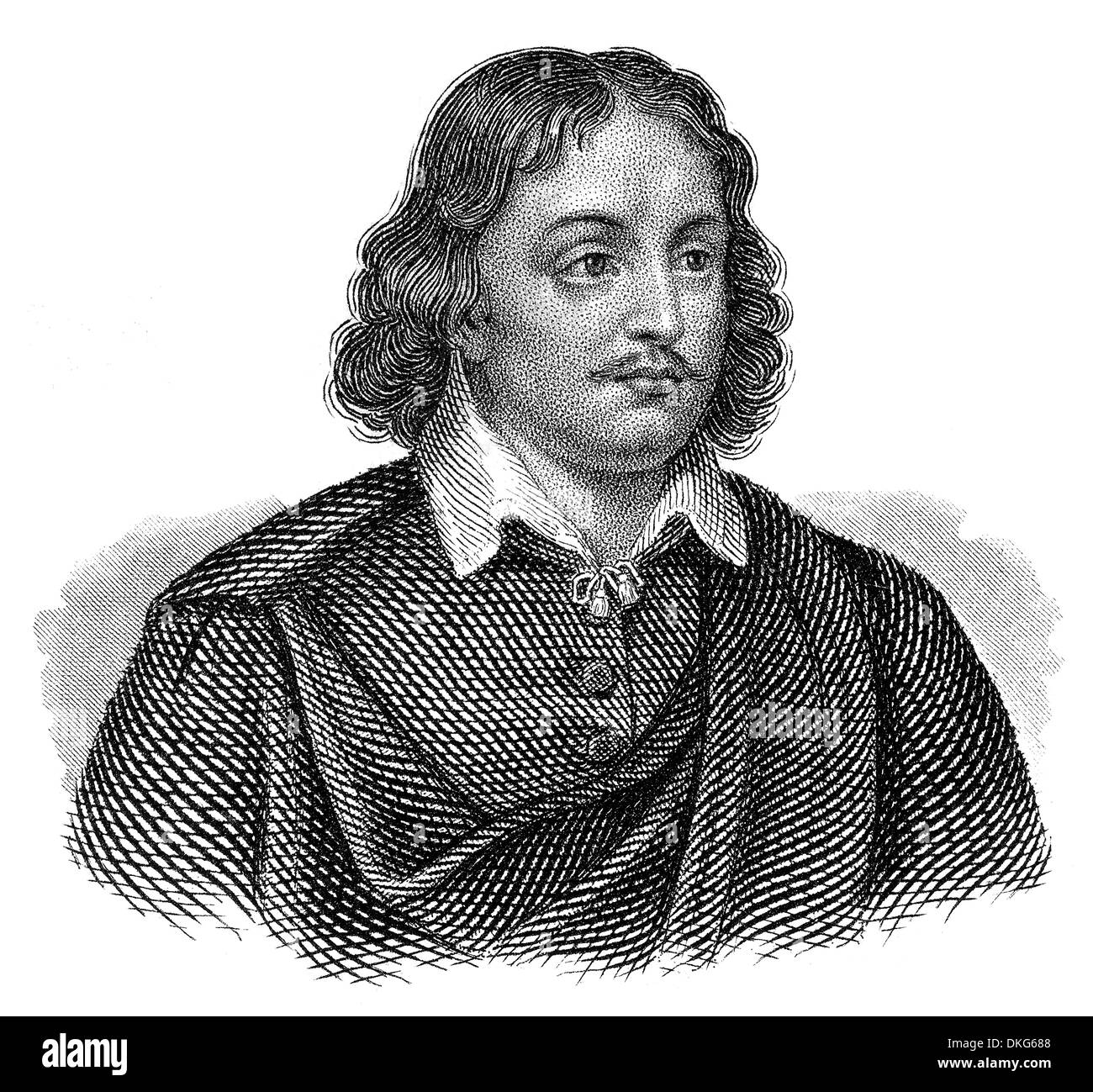 Portrait of Claude Lorrain or Claude Gellée, 1600 - 1682, a French ...